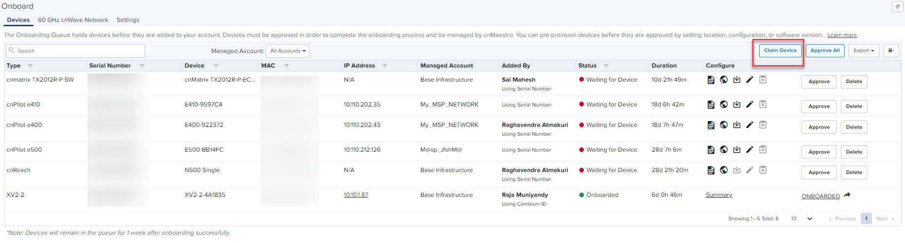Create and manage accounts