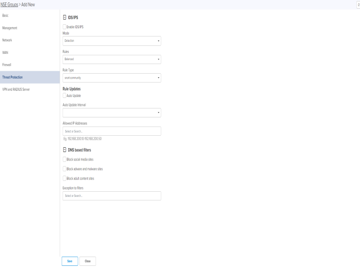 NSE 3000 Configuration