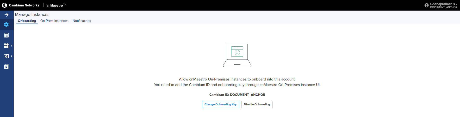 Creating Cloud Anchor account