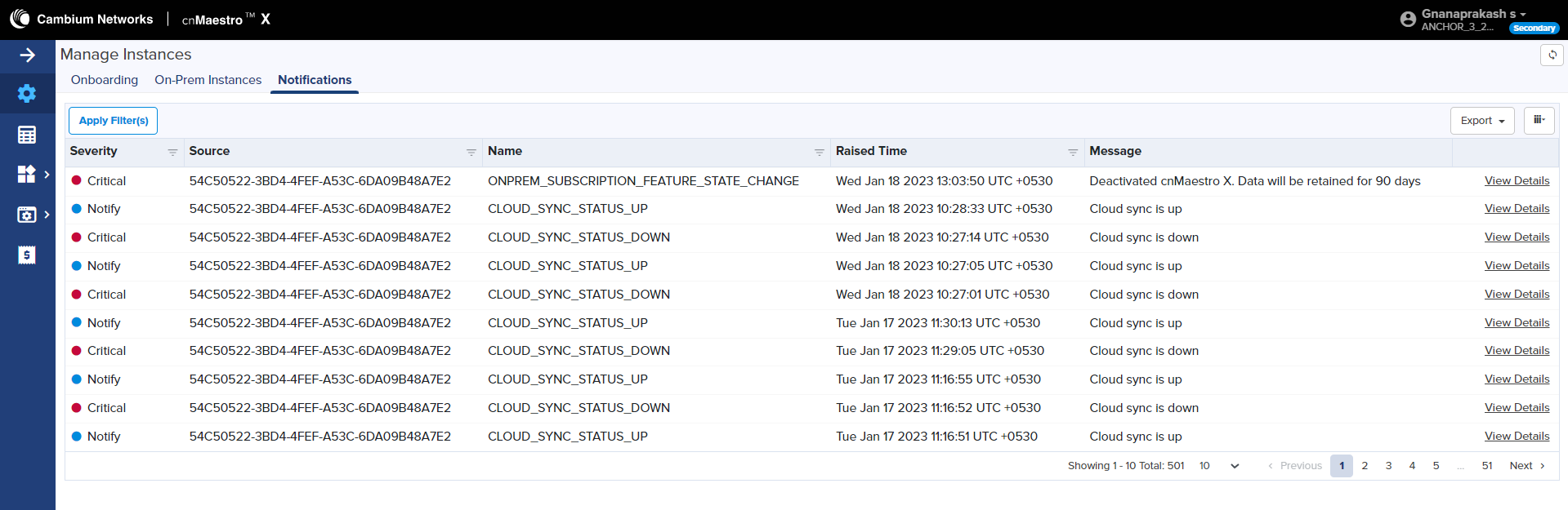 Creating Cloud Anchor account